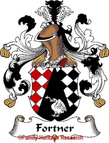 FORTNER German Coat of Arms Print FORTNER Family Crest - Coat of Arms
