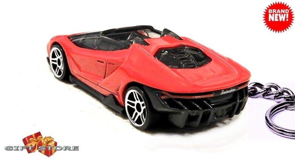 RARE KEY CHAIN RED LAMBORGHINI CENTENARIO ROADSTER CABRIO CUSTOM ...