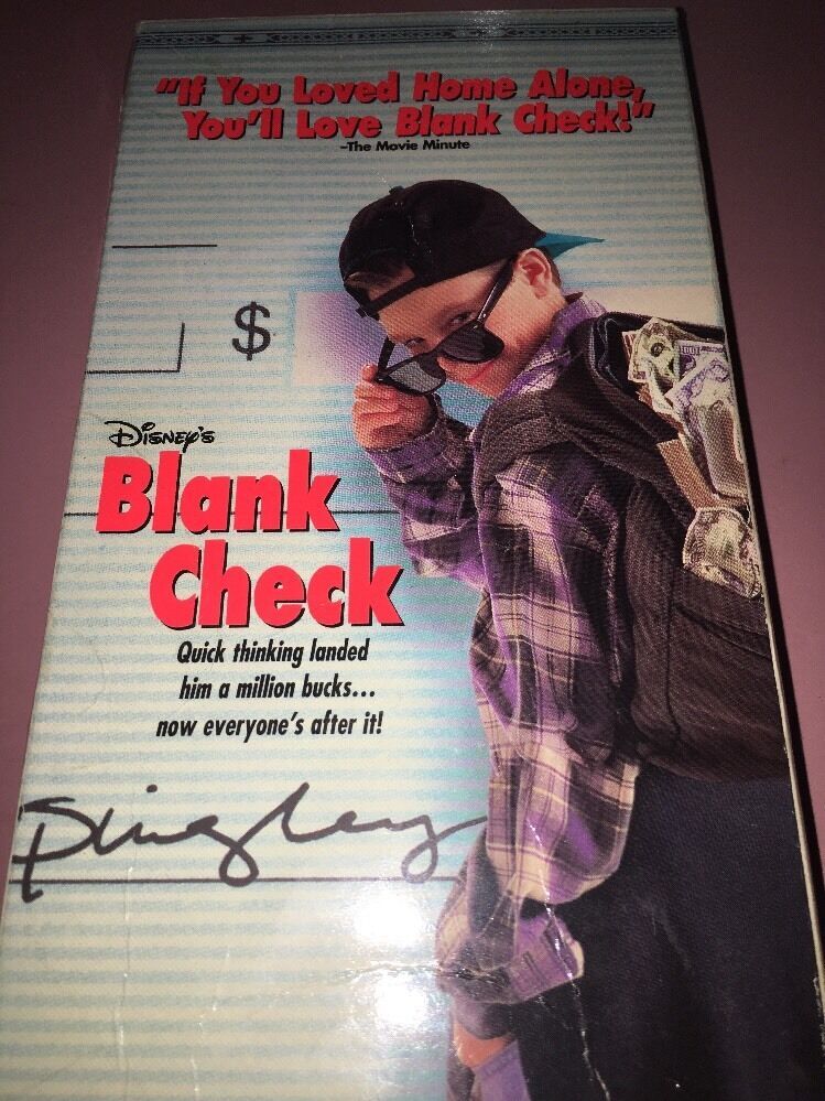 Blank Check ~ Rare Promotional Demo Tape Screener VHS Movie Screening ...