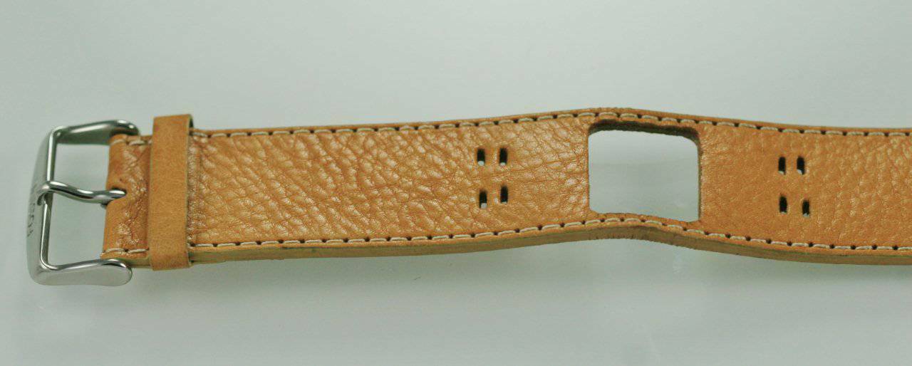 Fossil Womens Stainless Silver Brown Leather Replacement Watch Band 26mm Watch Bands