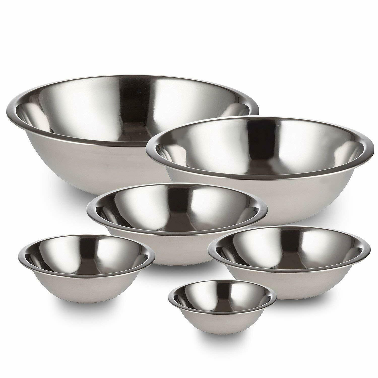 Crestware Commercial 6 Piece Professional Mixing Bowl Set Other Crestware Commercial 6 Piece Professional Mixing Bowl Set Other