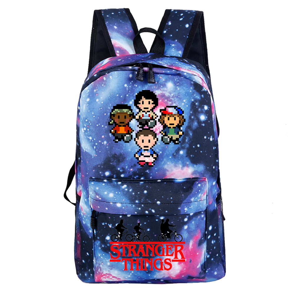 WM Stranger Things Backpack Daypack Schoolbag Starry Sky Joyce Mike ...