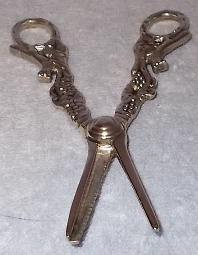 Ornate 6 Inch Fox and the Grapes Silver Plate Grape Stems Shears ...