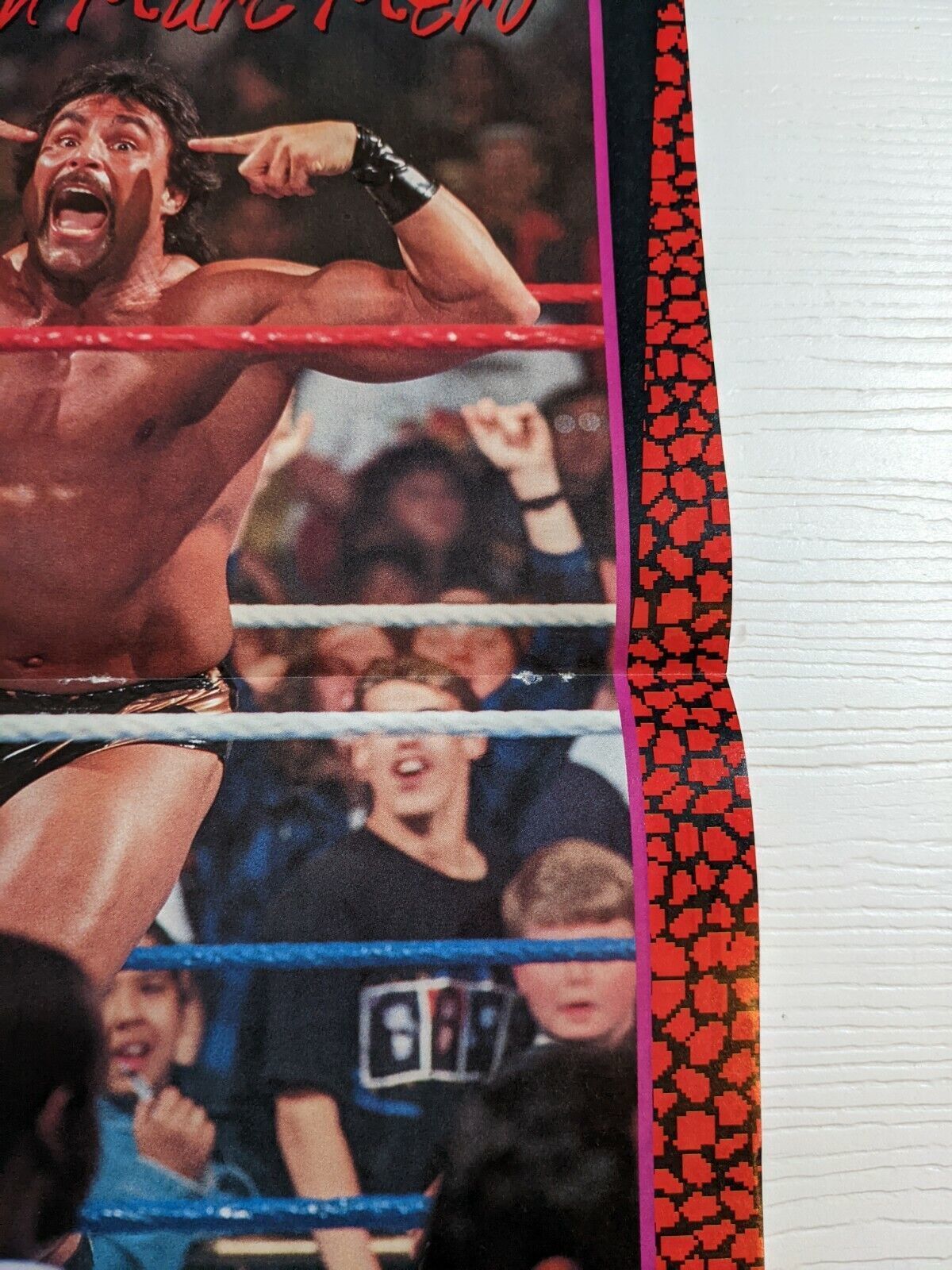 Vintage WWF Wildman Marc Mero Centerfold Poster 1990s 1995 WWE RARE ...
