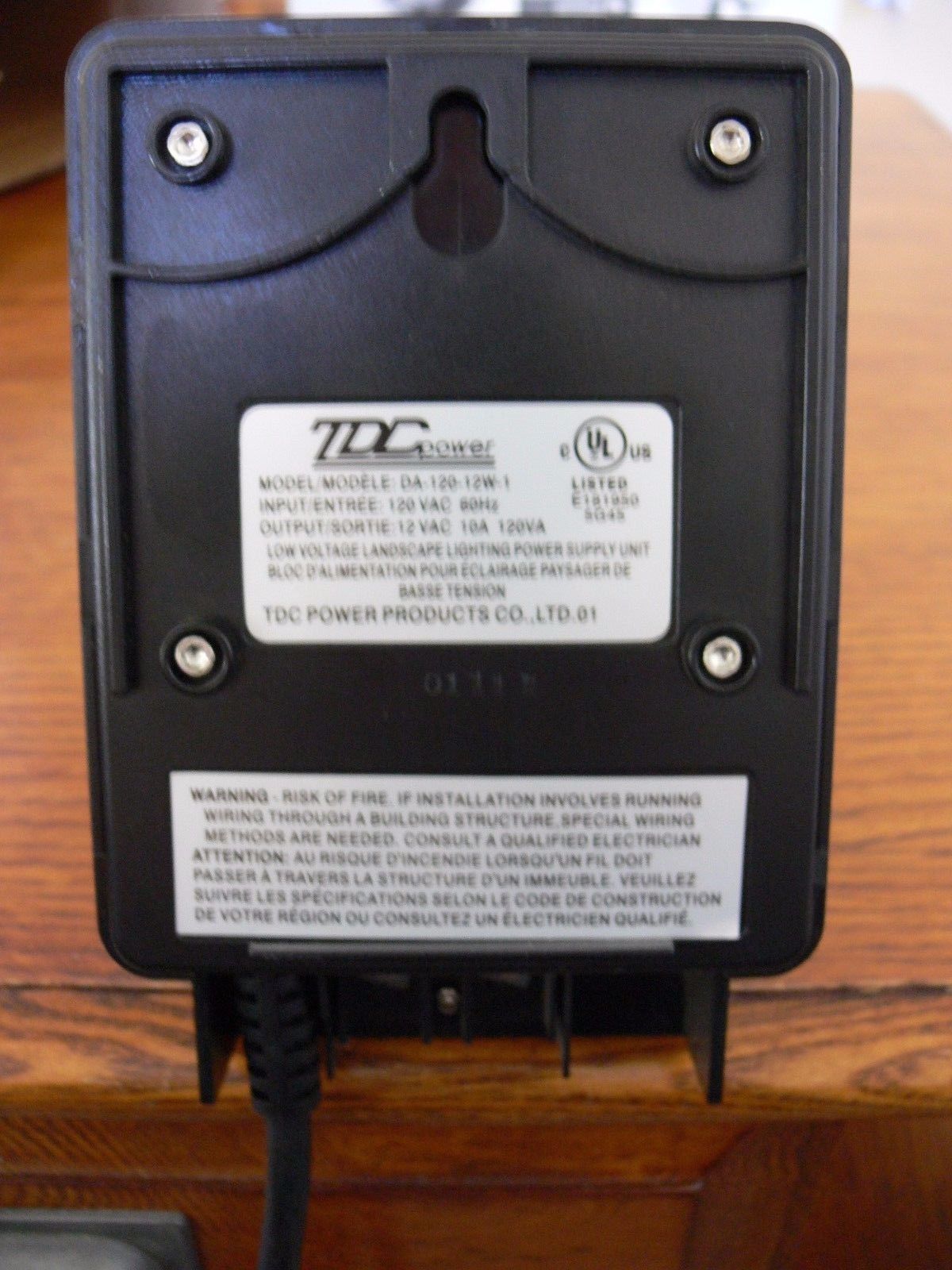 Used TDC Transformer Power Supply Landscape Lighting DA-120-12W-1 ...