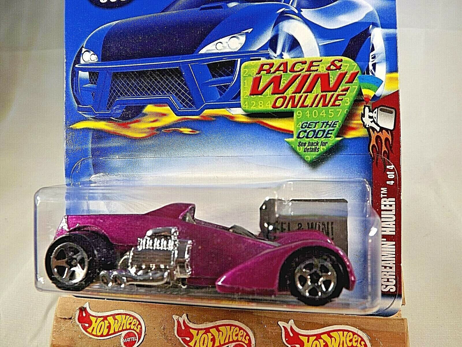 2002 Hot Wheels #90 Spectraflame II Series #4/4 SCREAMIN' HAULER Pink w ...