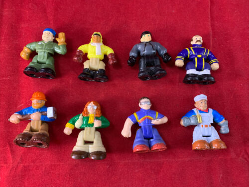 Fisher Price GEOTRAX Replacement People Lot of 8 Figures Man Woman Guy ...