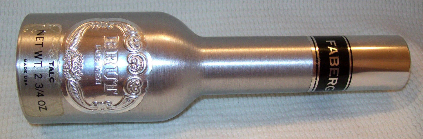 Vintage Brut For Men Talc 2 3/4 oz. Metal Shaker Bottle Body Powder ...