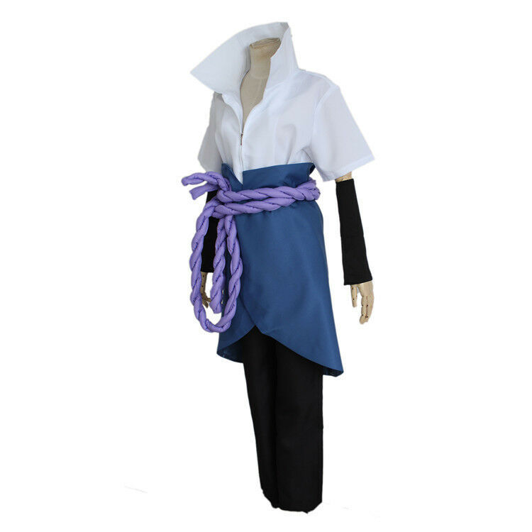 Hot！Anime Sasuke Uchiha four Uniform Cloth Made Cosplay Costume full ...