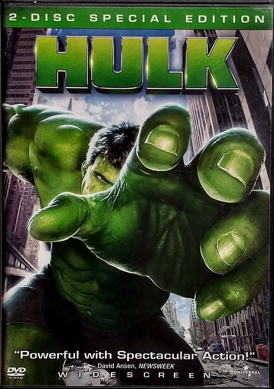 The Hulk [DVD, 2003 2-Disc Widescreen Special Ed.] Eric Bana, Jennifer ...