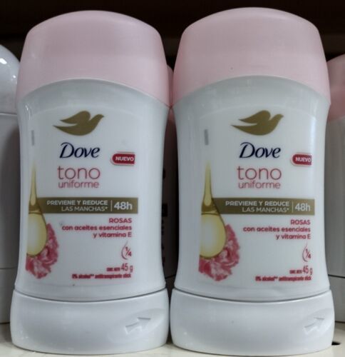 2X DOVE DESODORANTE TONO UNIFORME ROSAS PREVIENE MANCHAS - 2 de 45 c/u ...