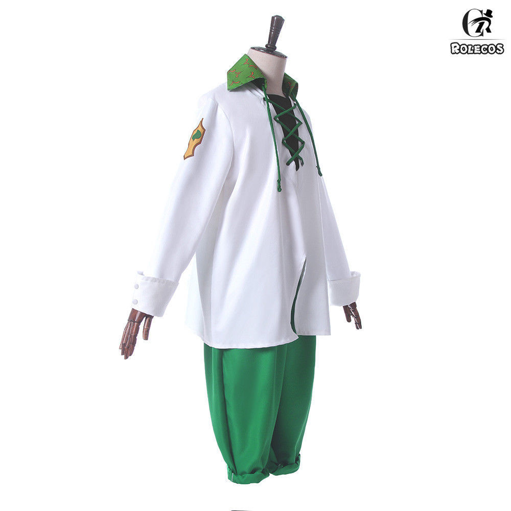 The Seven Deadly Sins Meliodas Outfit Tops + Pants Uniform Suit Cosplay ...