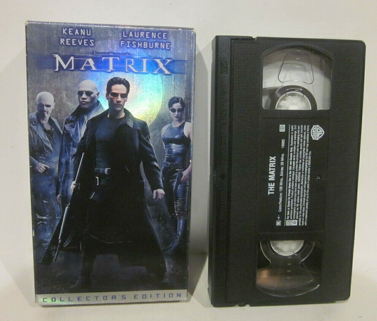 The Matrix (VHS, 1999, Collectors Edition) Keanu Reeves, Laurence ...