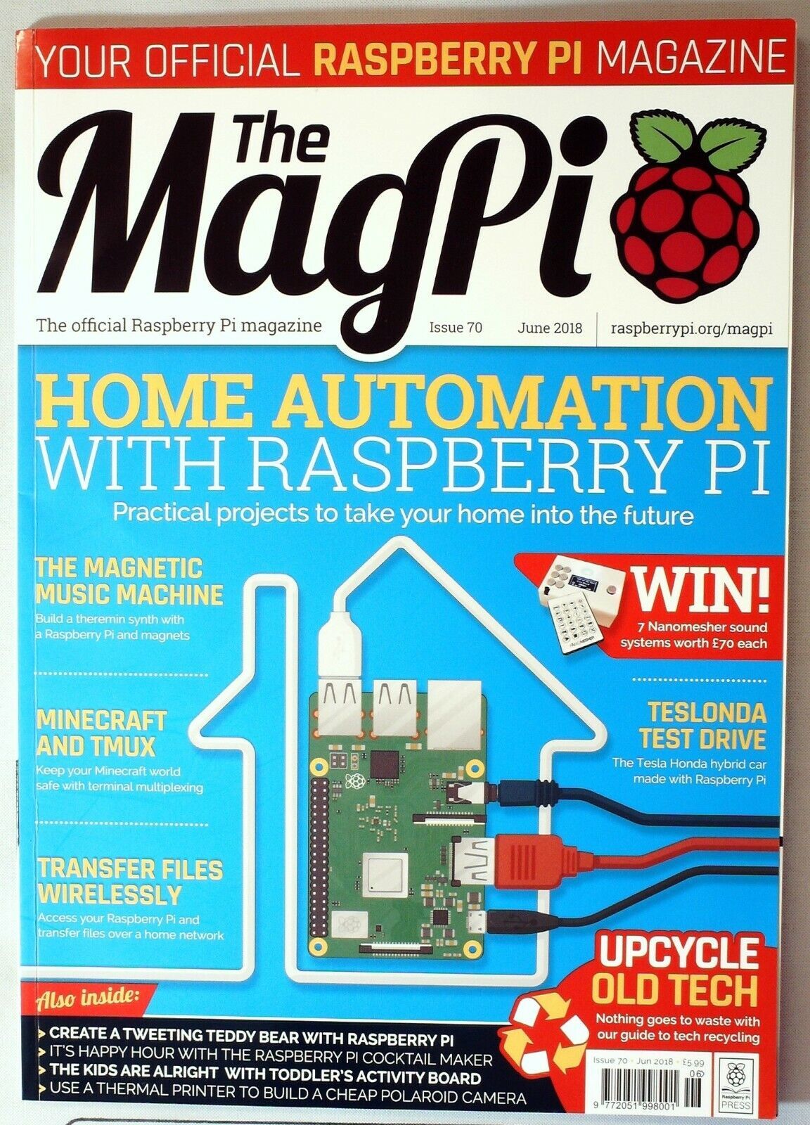 The Magpi Magazine No70 June 2018 Mbox97 Home Automation Magazines 