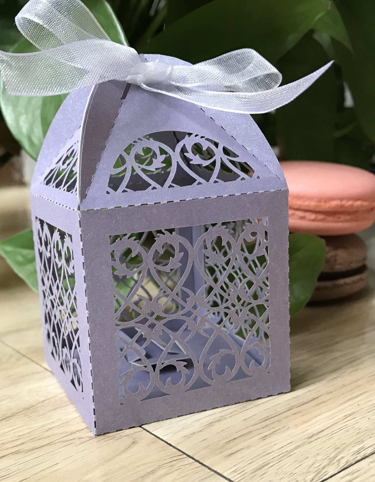 Light Purple Wedding Favor Boxes,Laser Cut Gift Boxes,Chocolate Boxes ...