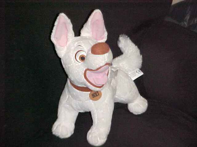 12" Talking Bolt Plush Stuffed Dog From Disney Movie Bolt Works Very ...