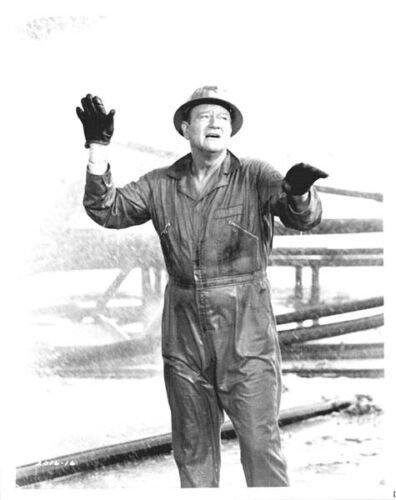 Hellfighters 1968 8x10 original photo John Wayne in fire outfit and hat ...