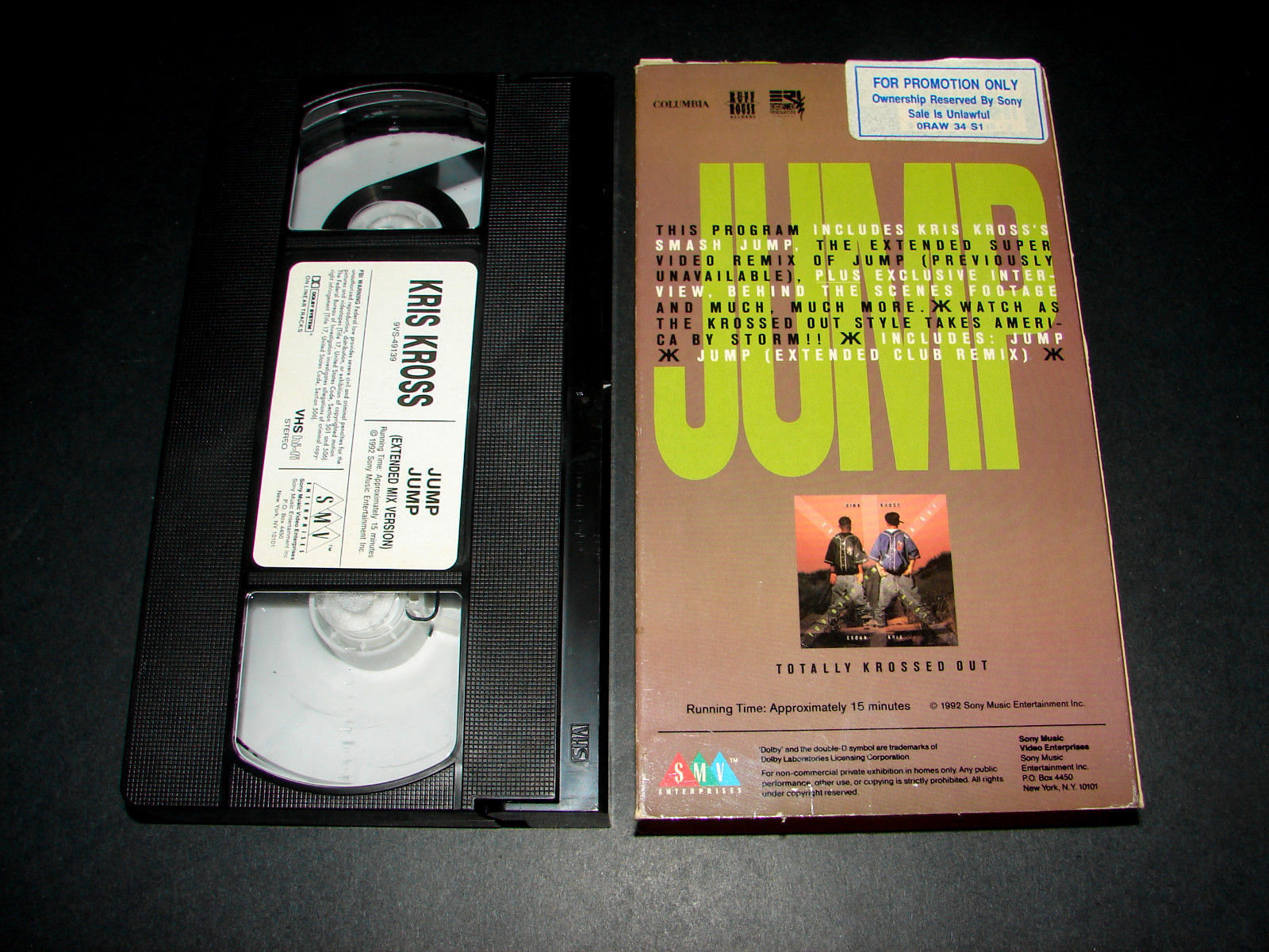 KRIS KROSS JUMP PROMO VHS Video Tape Q106.5 Radio St. Louis 15min 1992 ...