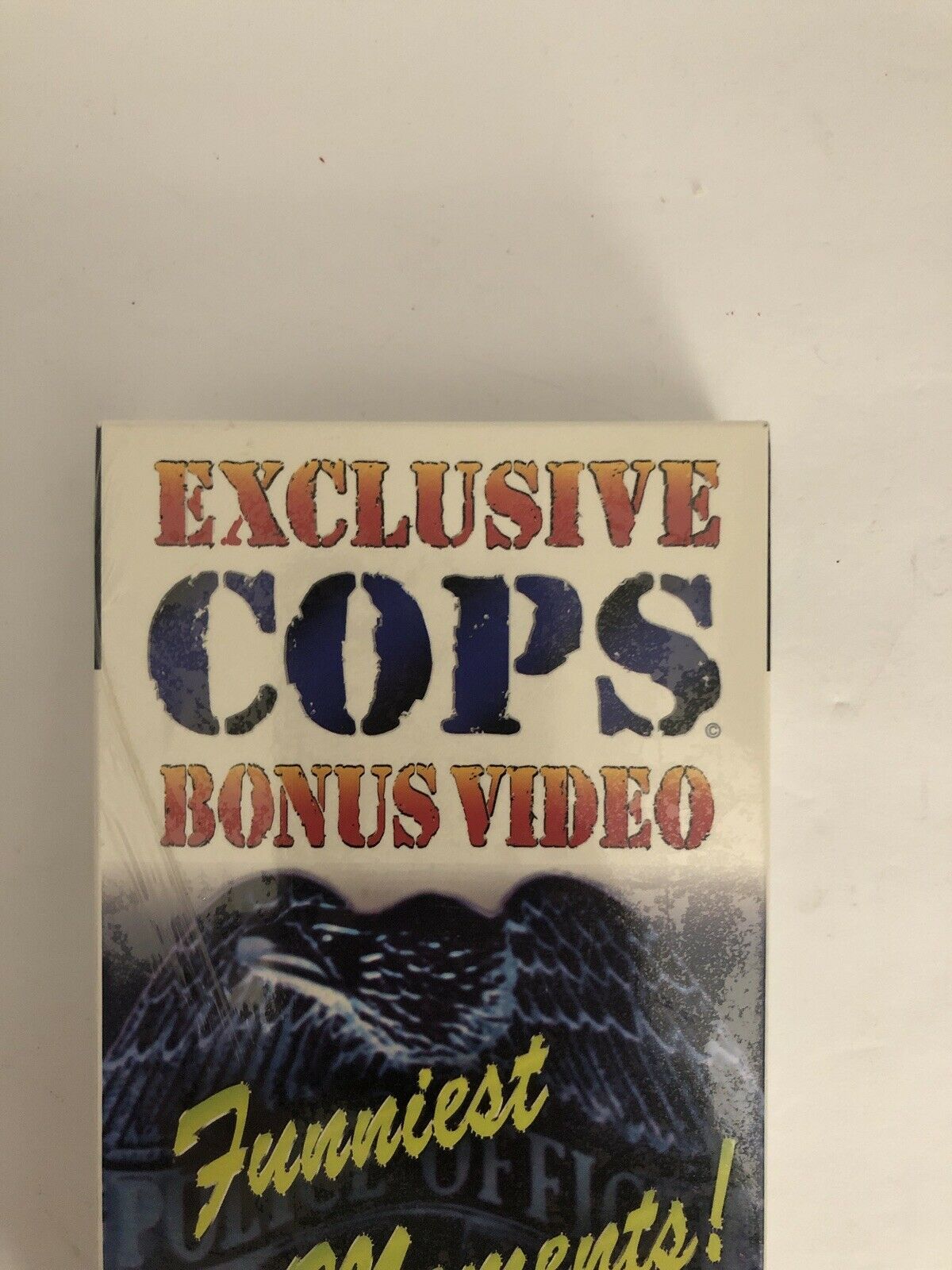 Cops EXCLUSIVE Bonus Video Funniest Moments(VHS 1996)TESTED-RARE ...