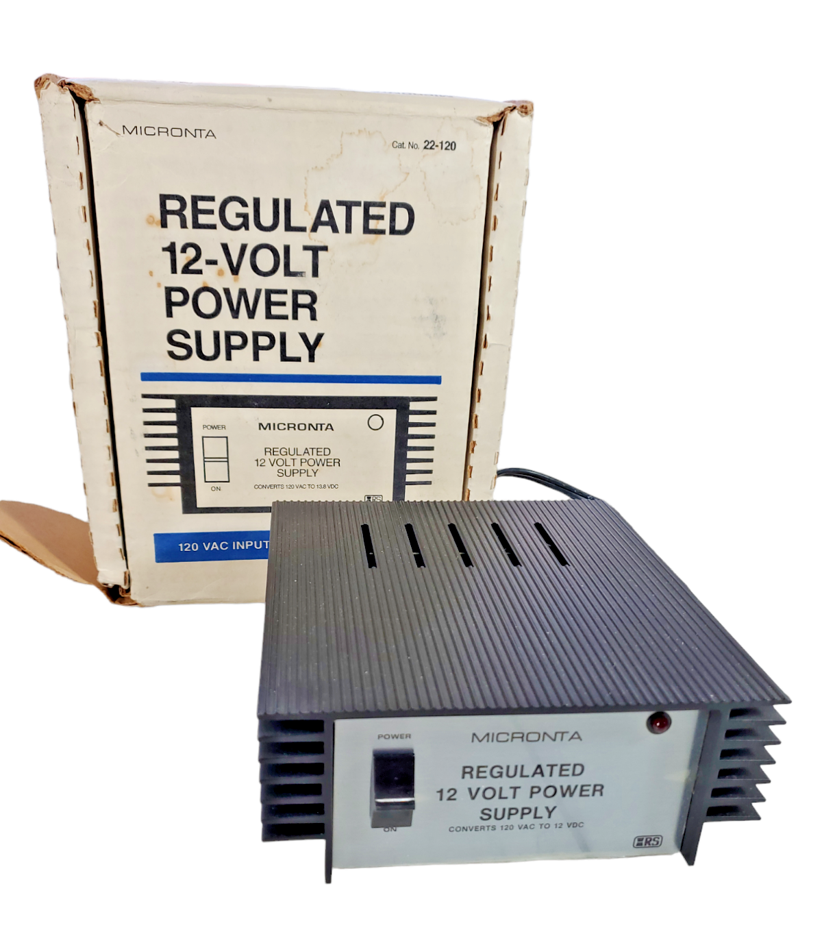 Micronta Regulated 12-V Power Supply Radio Shack 22-120 with Box Manual ...