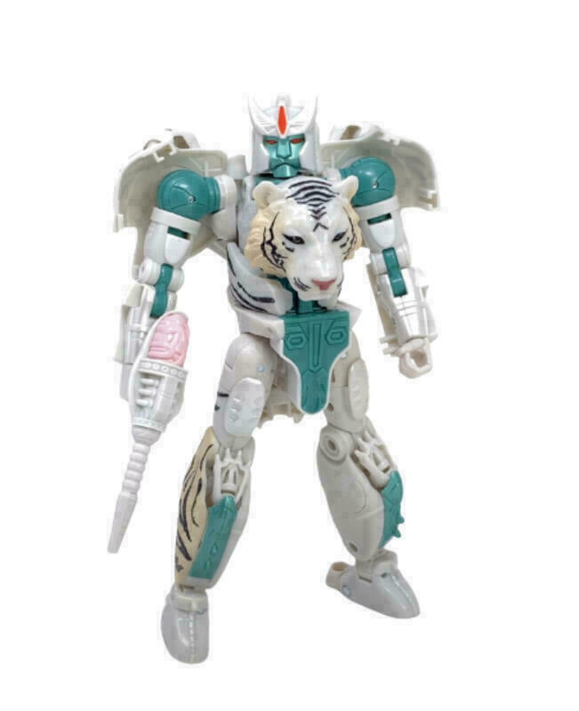 Transformers Kingdom WFC TIGERTRON Voyager White Tiger Beast Wars ...