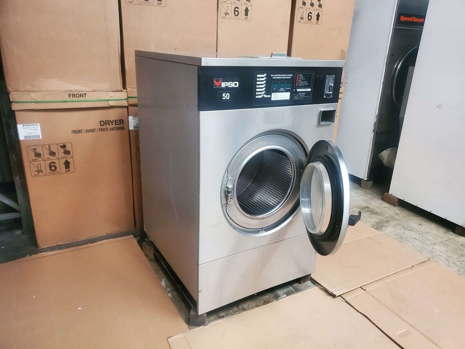 IPSO 50LB FRONT LOAD WASHING MACHINE MODEL: WE234SC - Coin-op Washers ...