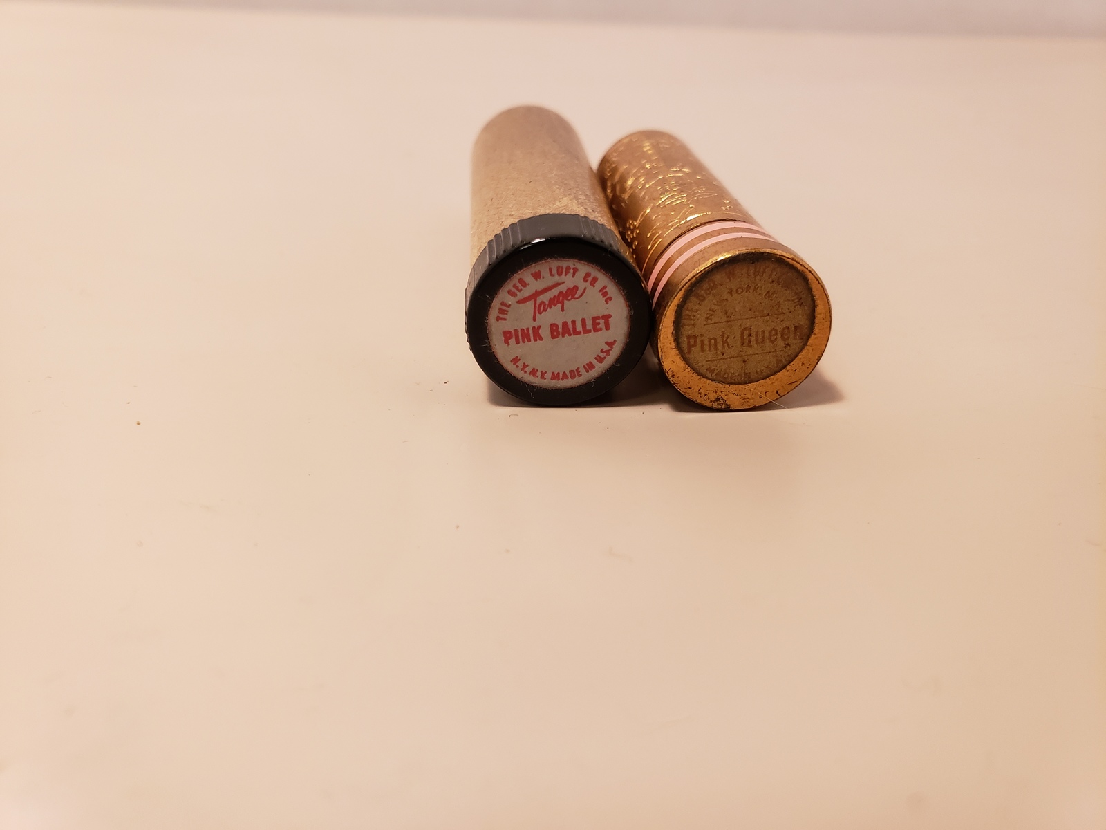 Vintage Set of 2 Tangee Metal Lipsticks Tubes Goldtone - Lipstick Tubes ...