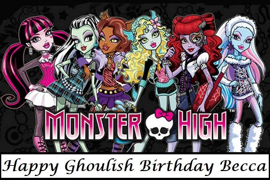 Monster High Edible Cake Topper Decoration - Cake Toppers