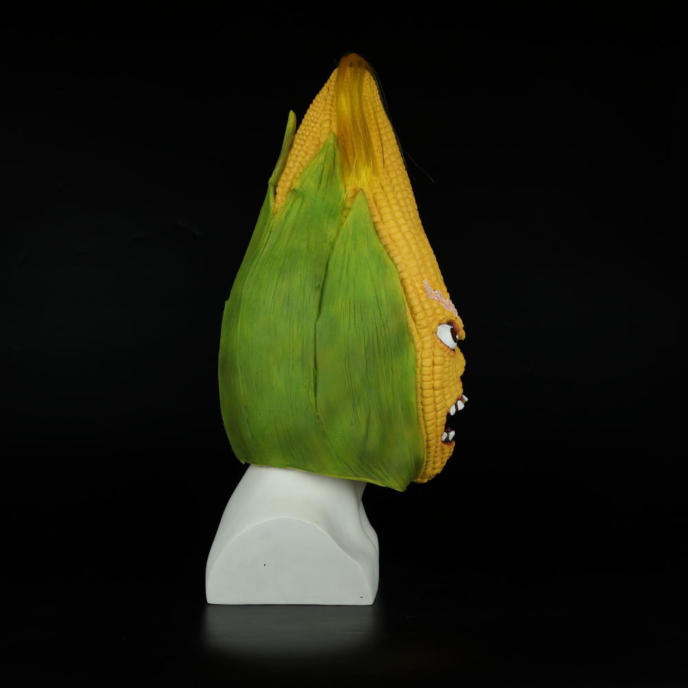 Angry Corn Mask Cosplay Funny Horror Vegetable Maize Mask Halloween ...