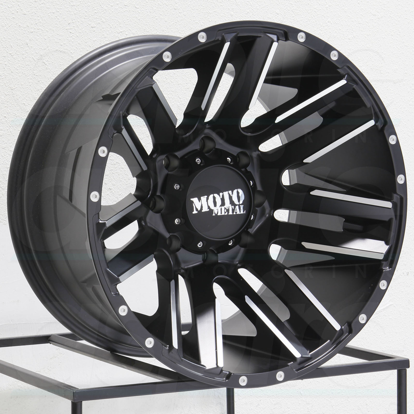 18x9 Moto Metal MO978 Razor 5x5.5/5x139.7 18 Satin Black Machine Wheels ...