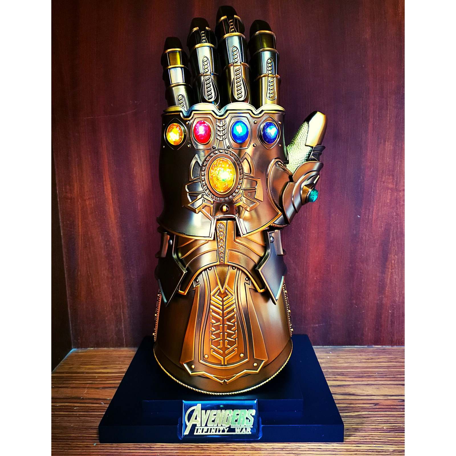 Metal Gauntlet,1/1Scale movie Prop,MCU Thanos,Infinite Stone with ...