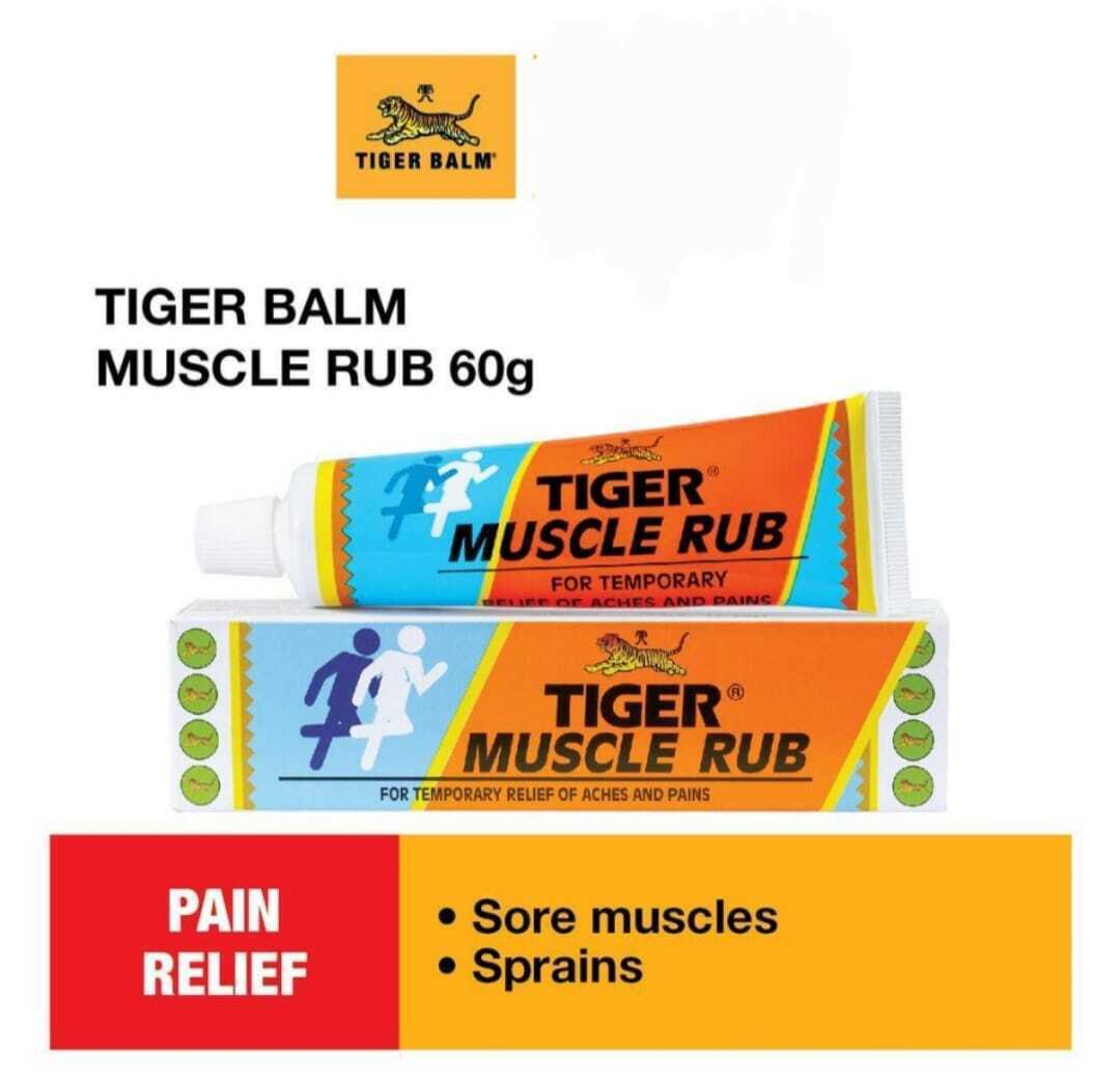 Tiger Muscle Rub 60g x12 boxes Pain Relief Sore Muscles Sprains ...