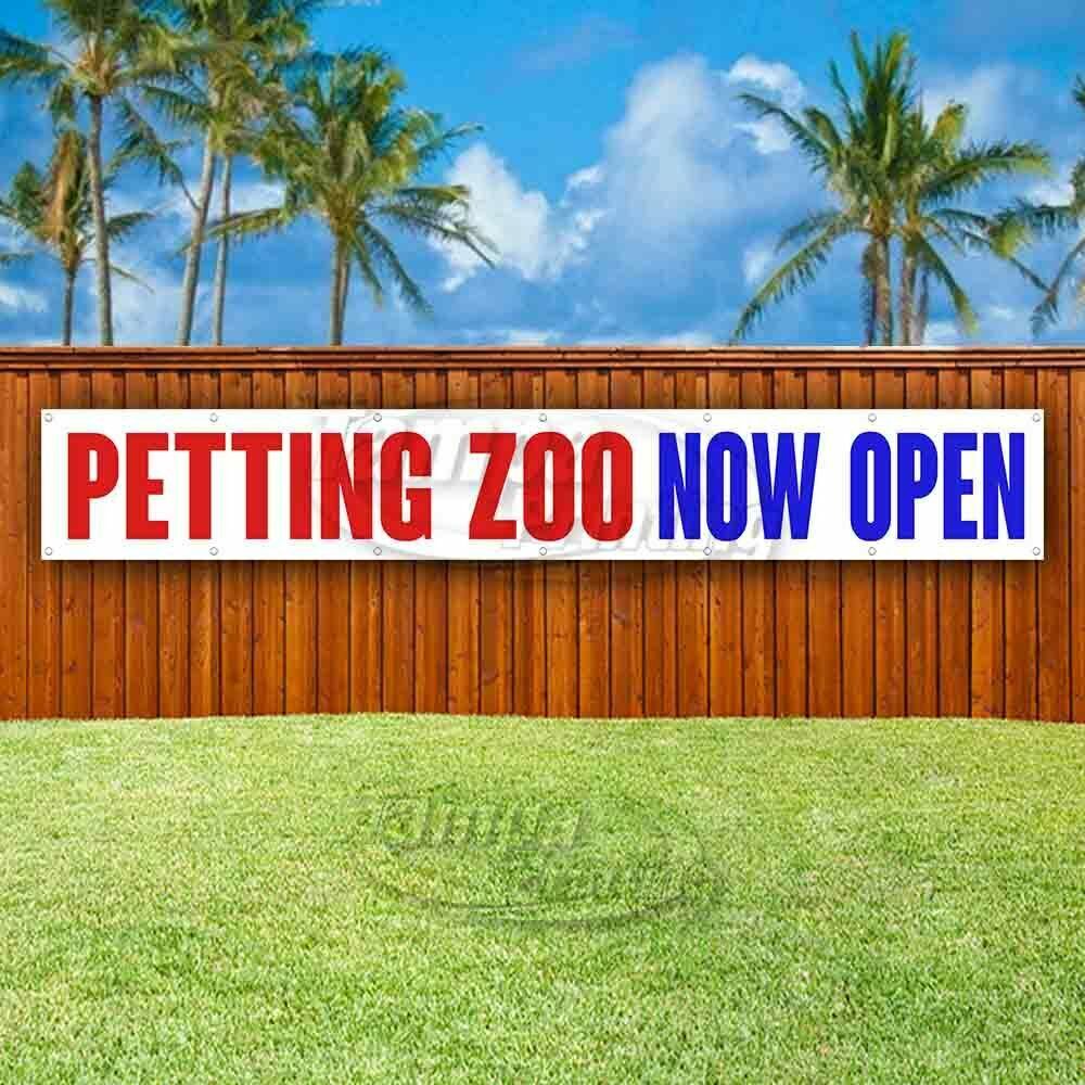 PETTING ZOO NOW OPEN Advertising Vinyl Banner Flag Sign LARGE HUGE XXL ...
