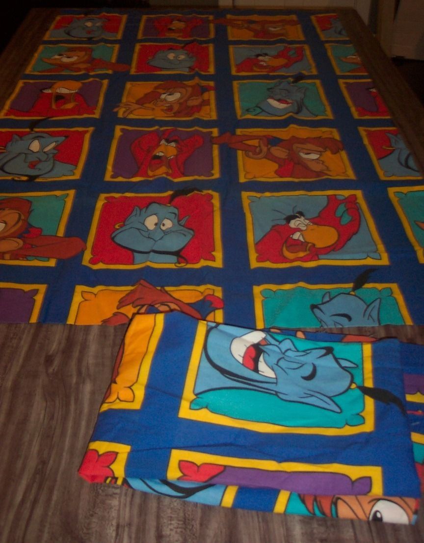 Walt Disney ALADDIN WINDOW CURTAIN SET GENIE IAGO ABU - Window ...