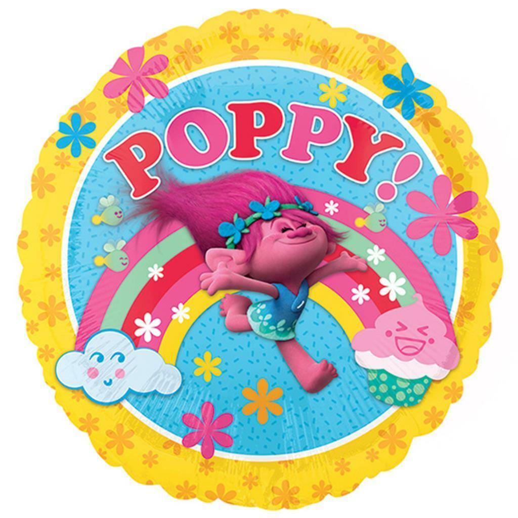 Trolls Dreamworks Foil Mylar Balloon Birthday Party Supplies 18 Inch ...