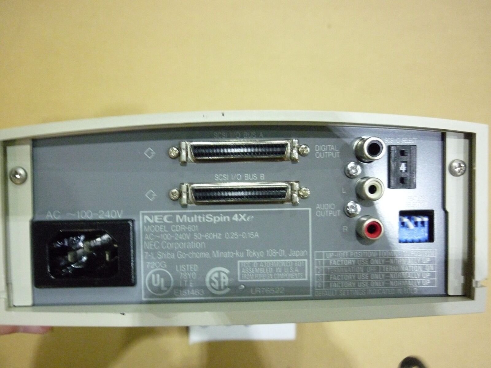 NEC Multispin 4XE PRO CDROM Reader Model CDR-601 (For Parts Only ...