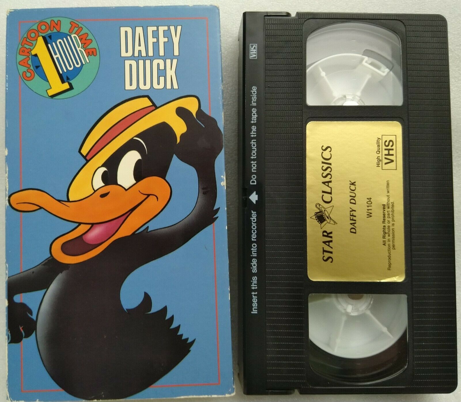VHS Daffy Duck Cartoon Time 1 Hour Star Classics W1104 (VHS, 1989 ...