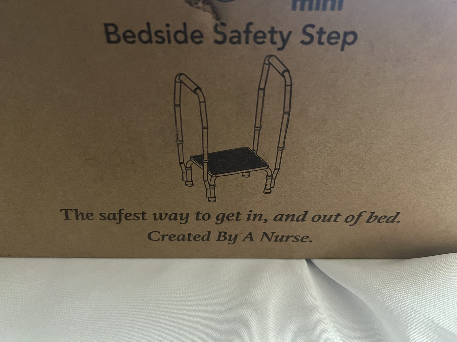 Step2Bed Mini for Elderly w/Adjustable Height Bed Step Stool - Handles ...