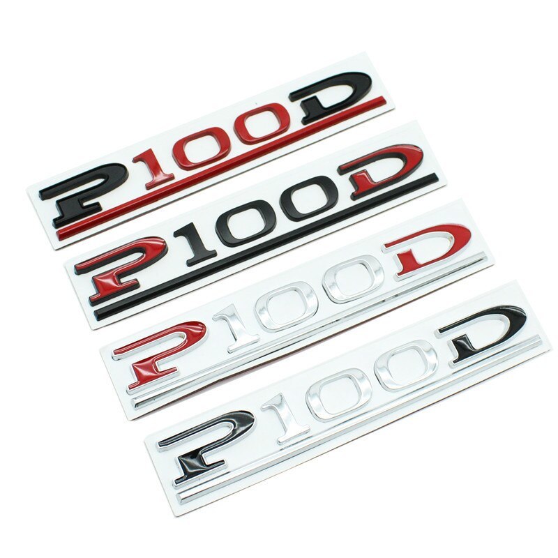 Car 3D Decals Sticker For Model 3 X S Y P100D Logo Car Rear Trunk ...