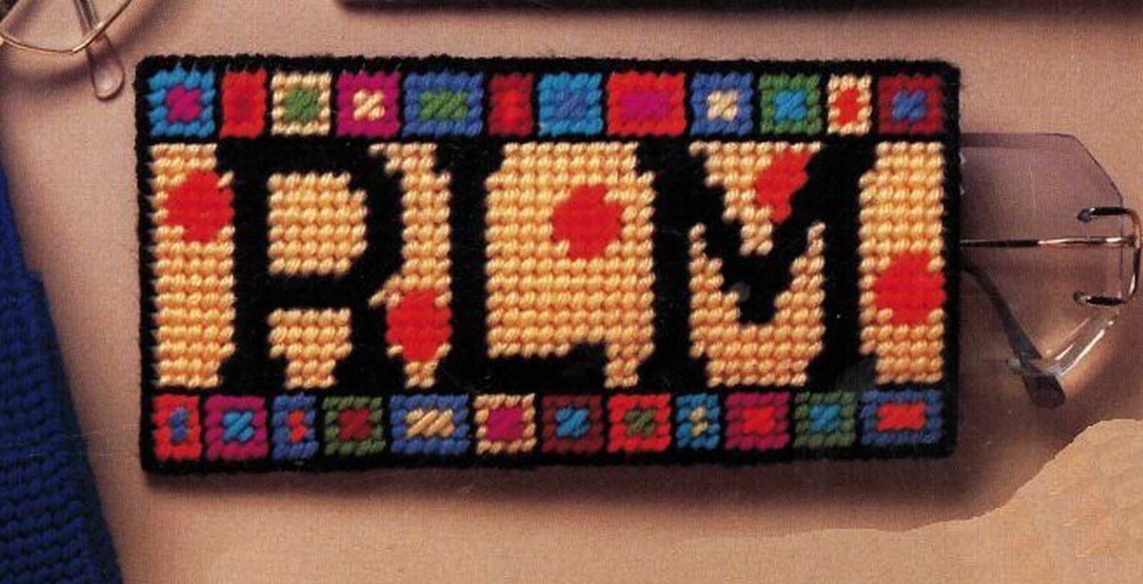 12 Plastic Canvas Eyeglass Cases Mom Sunflowers Poppies Personalized ...