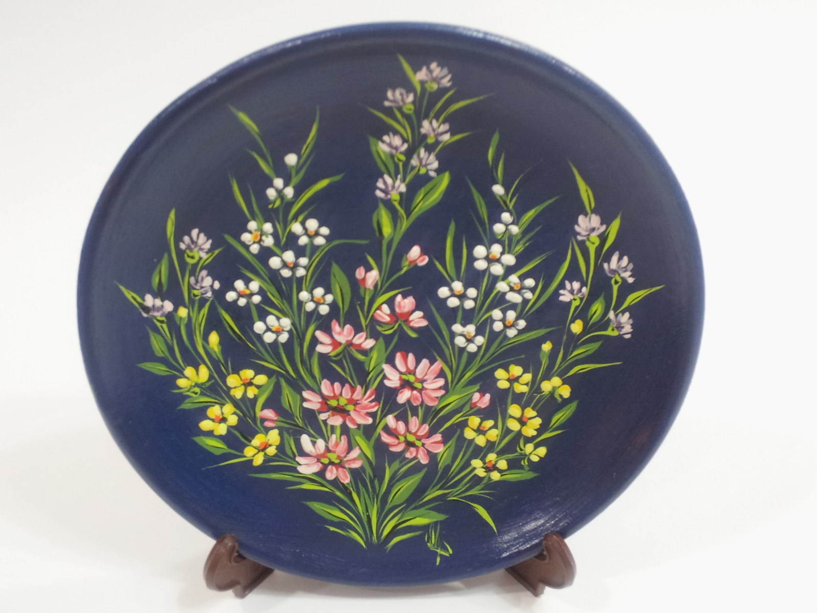 Yugoslavia Belgrade 1985 Flowers Serbia Plate-6-y049 - Collector Plates