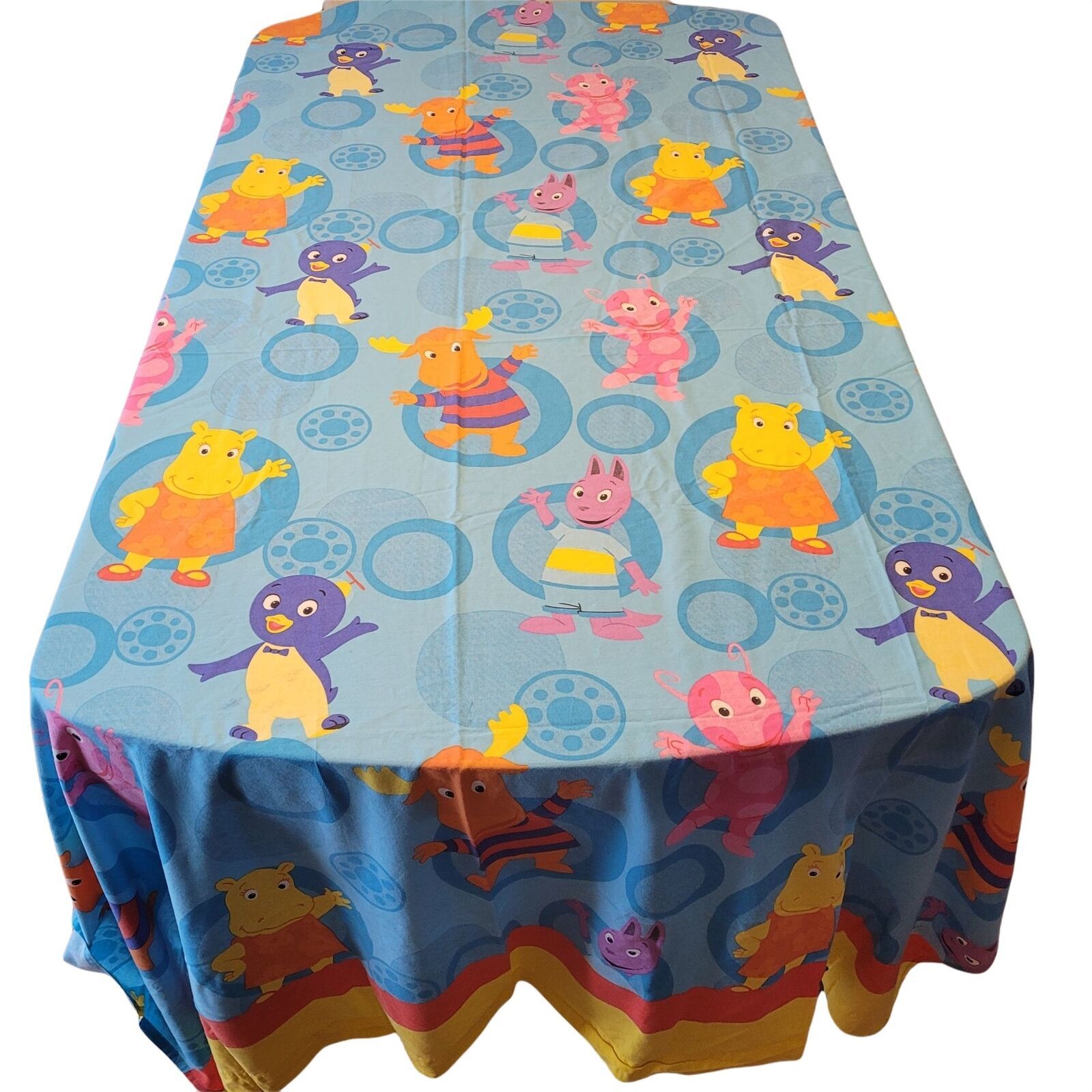 The Backyardigans Twin Flat Bed Sheet Pillowcase Uniqua Pablo Tyrone ...