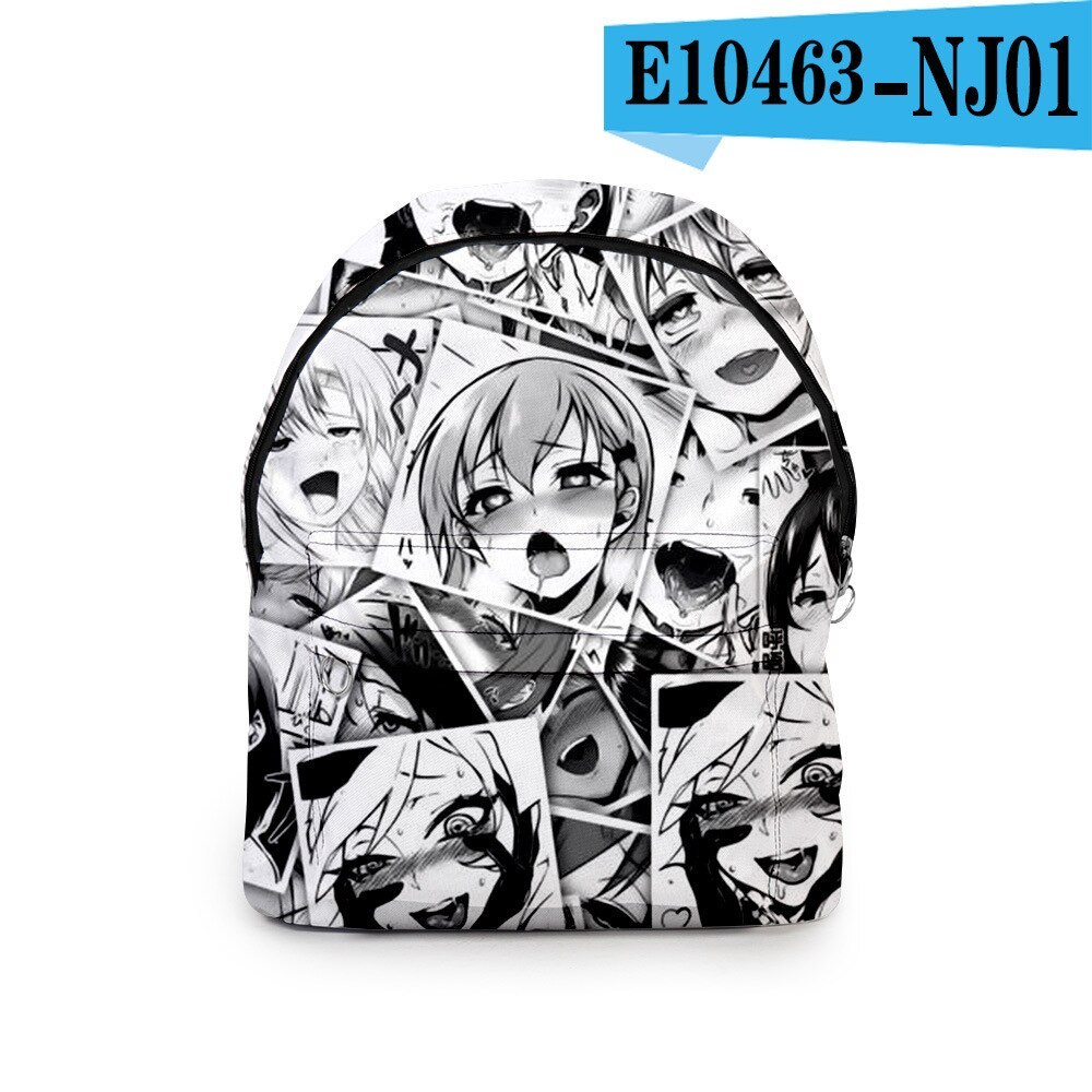 2020 Anime Kawaii Hentai Backpacks Men Women Ahegao School Bags Travel Bags 3d P Mens Accessories