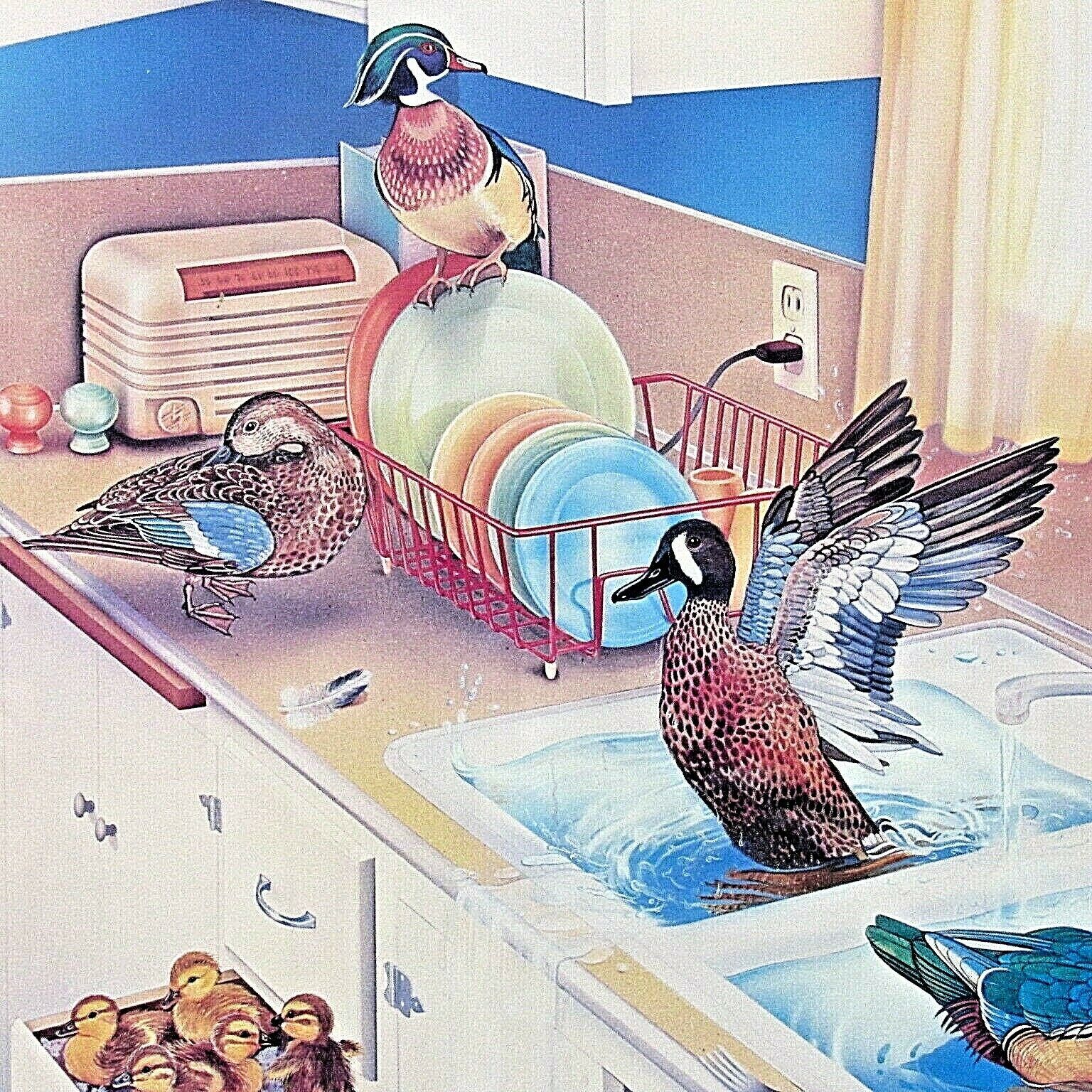 Matted Monte Dolack Kitchen Preserves Framed Print Poster Ducks 29 x 22 ...