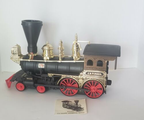 1982 JIM BEAM TRAIN DECANTER JB TURNER G CURR ENGINE LOCOMOTIVE EMPTY ...