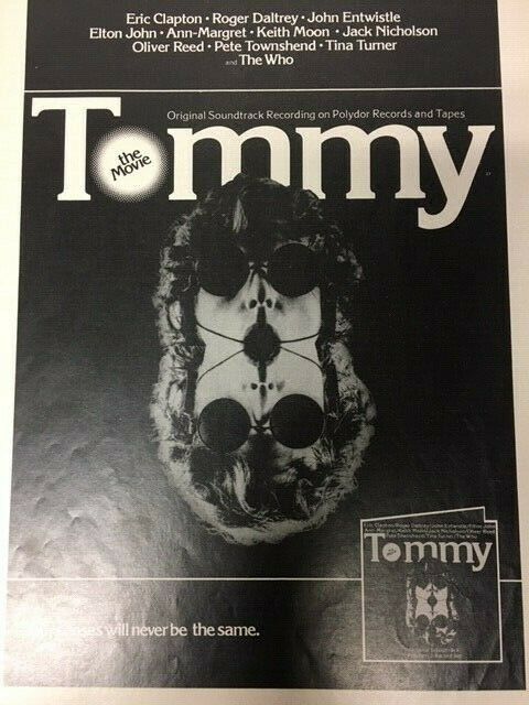 The Who Tommy Advertisement 8x10 Poster 1970's Glossy Photo A RARE Find ...