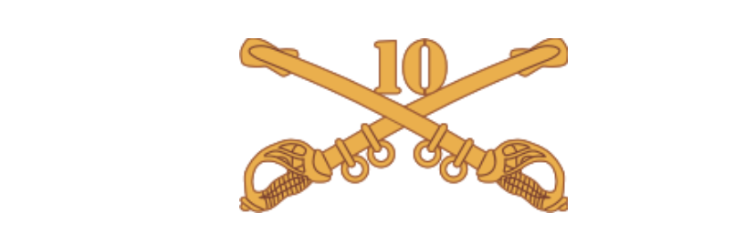 4" us military 10th cavalry gold bumper sticker decal usa made - Decals ...