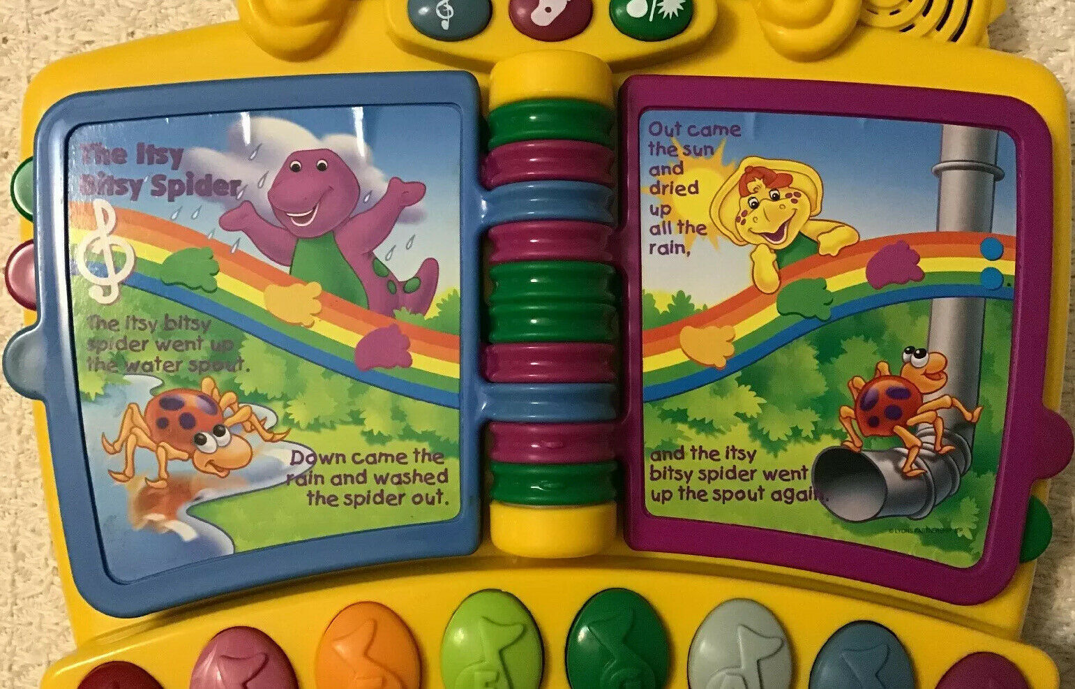 Barney Musical NURSERY RHYMES PIANO BOOK - Mattel - Toys & Hobbies