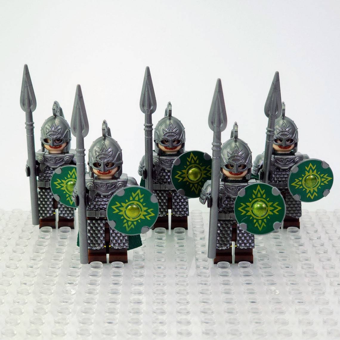 5pcs Rohirrim Soldiers Rohan Spearmen The Lord of the Rings Minifigures ...