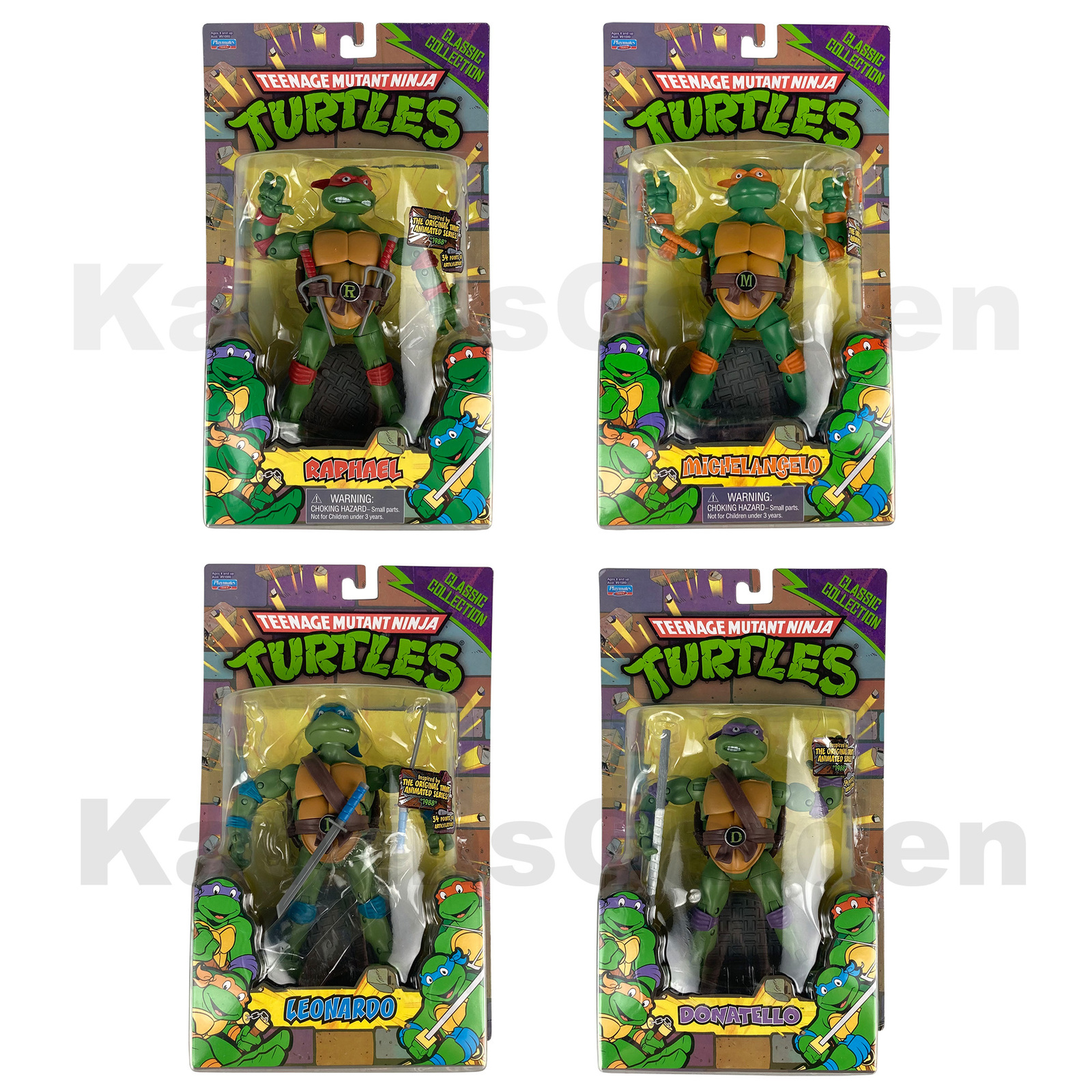 NEW Playmates 2022 TMNT 6-inch Action Figure Inspired by 1988 Series 4 ...